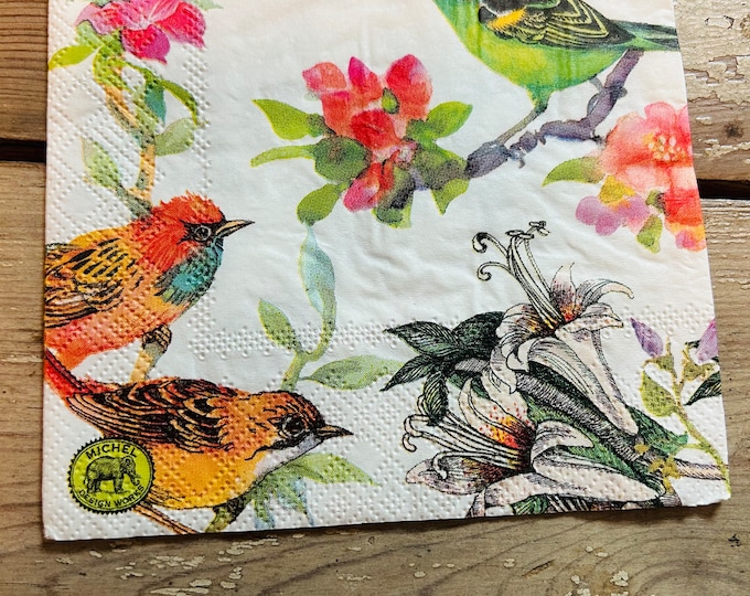 4 in the Garden Paper Napkins-decoupage Crafts - Etsy