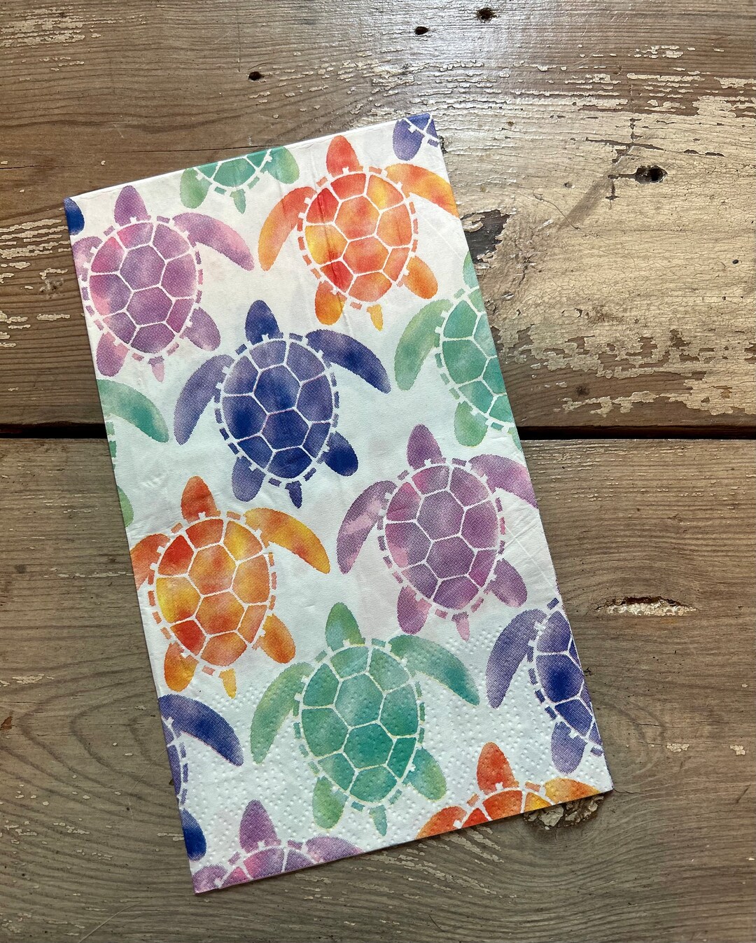 3 Turtle Paper Napkins-decoupage Crafts - Etsy