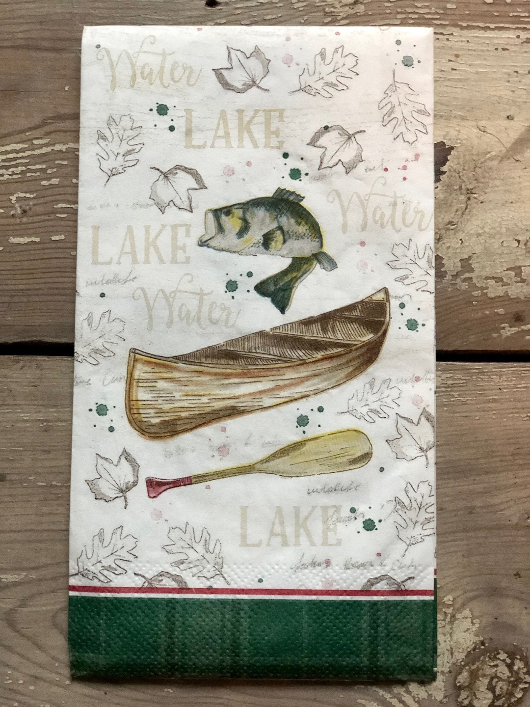 3 Lake Day Fishing Paper Napkins-decoupage Crafts - Etsy