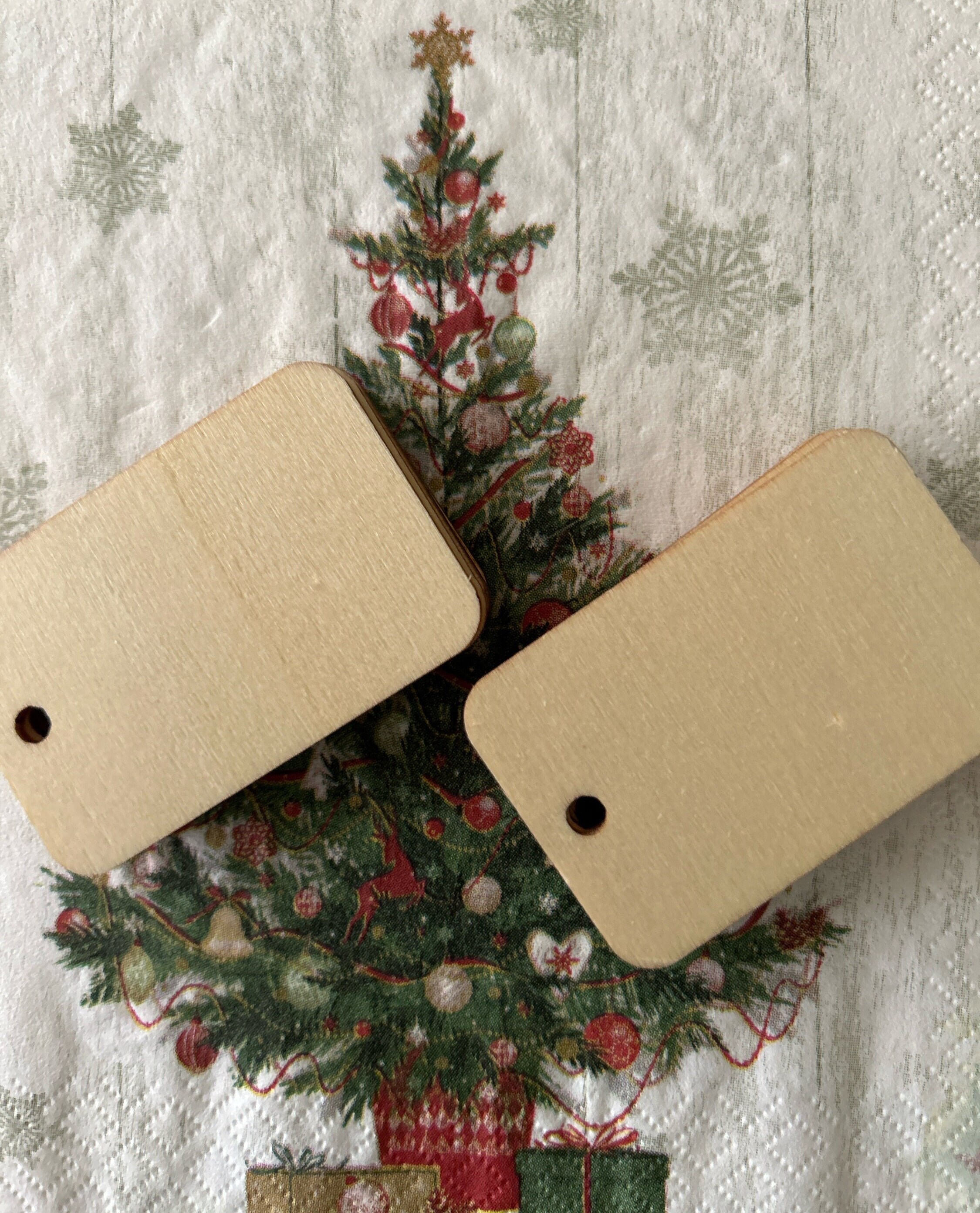 10 Wood Gift Tags-decoupage Arts Crafts - Etsy