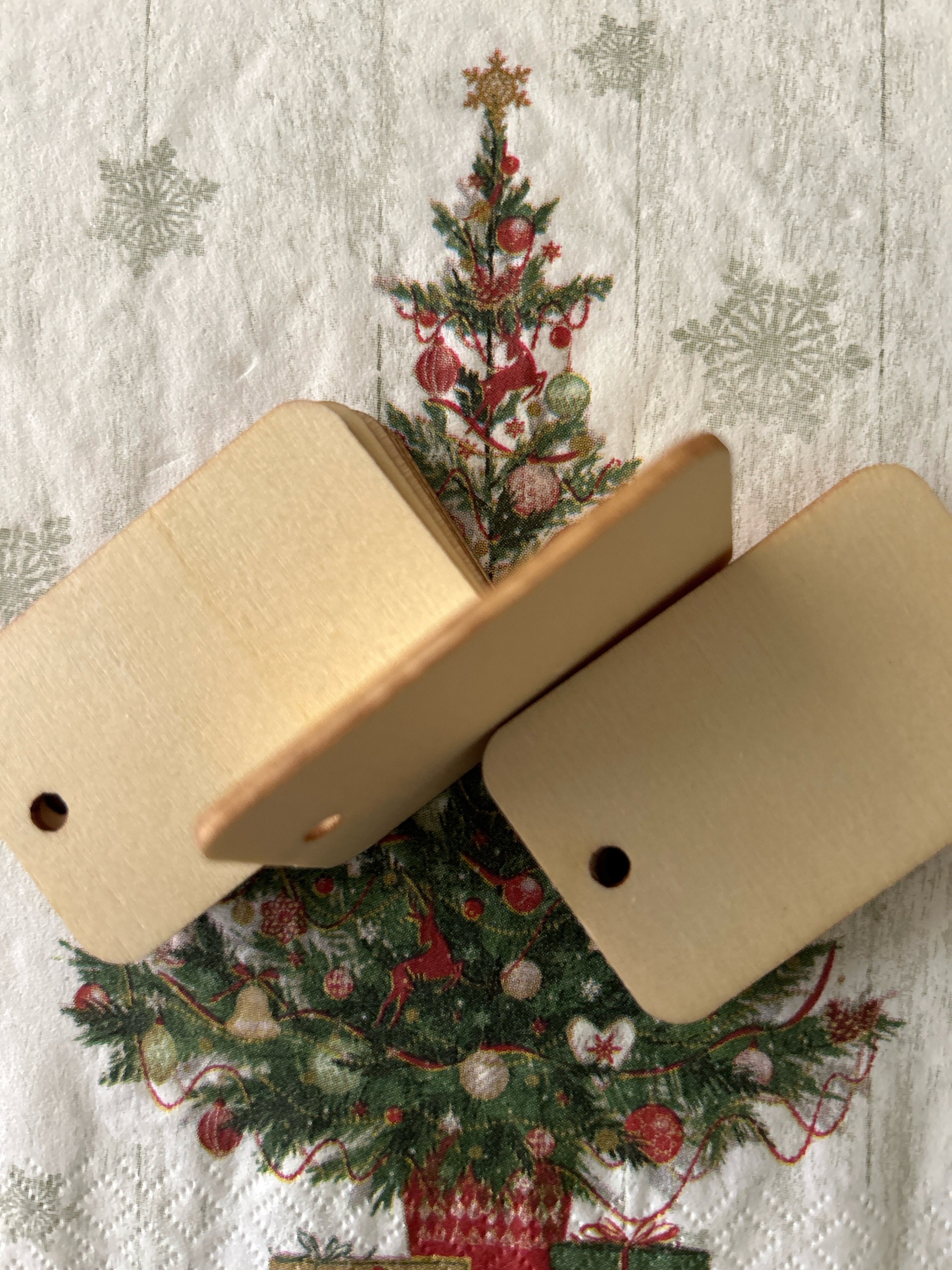 10 Wood Gift Tags-decoupage Arts Crafts - Etsy