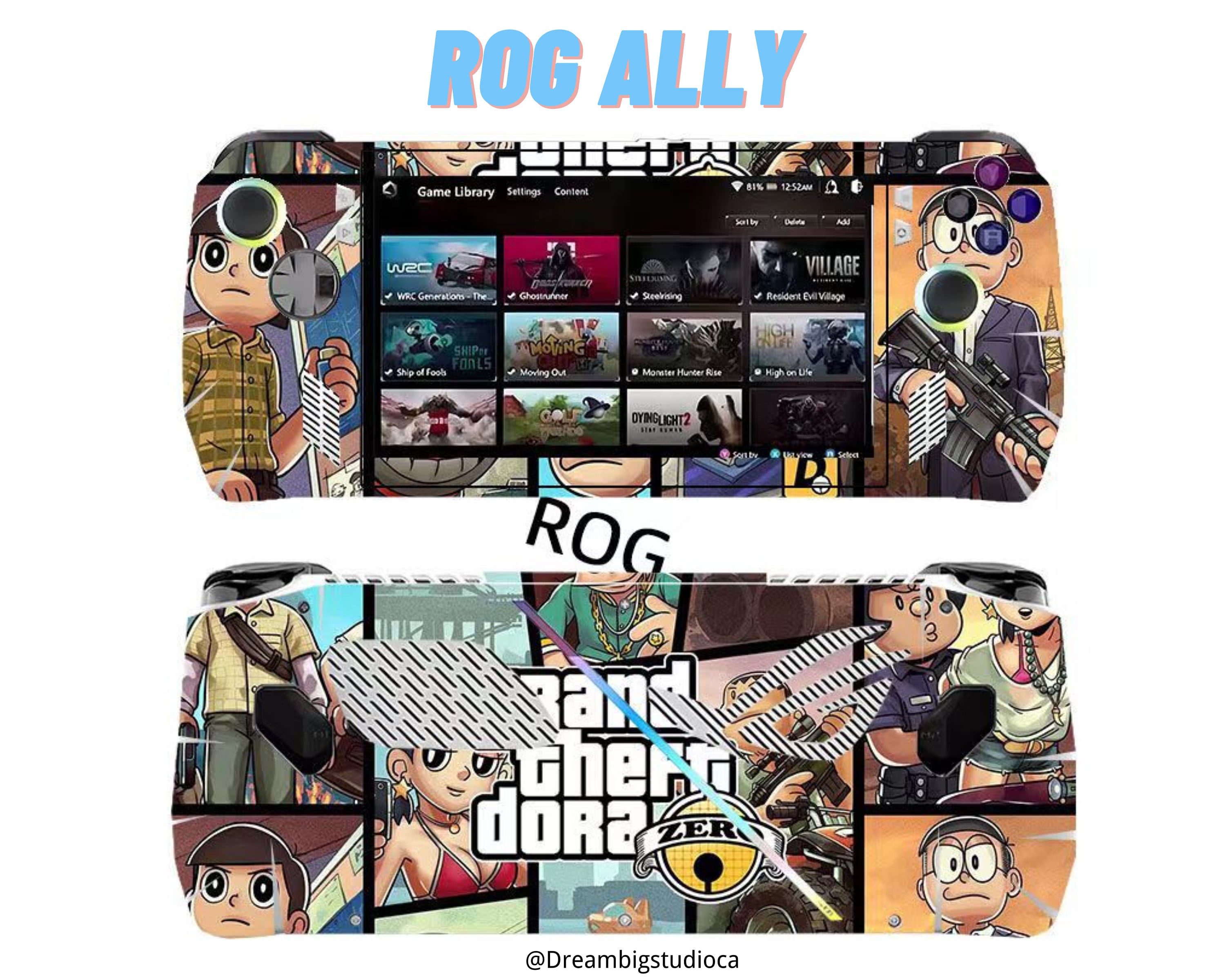 ROG Ally Skins Vinyl Sticker Set Premium Design, Protective Console ...