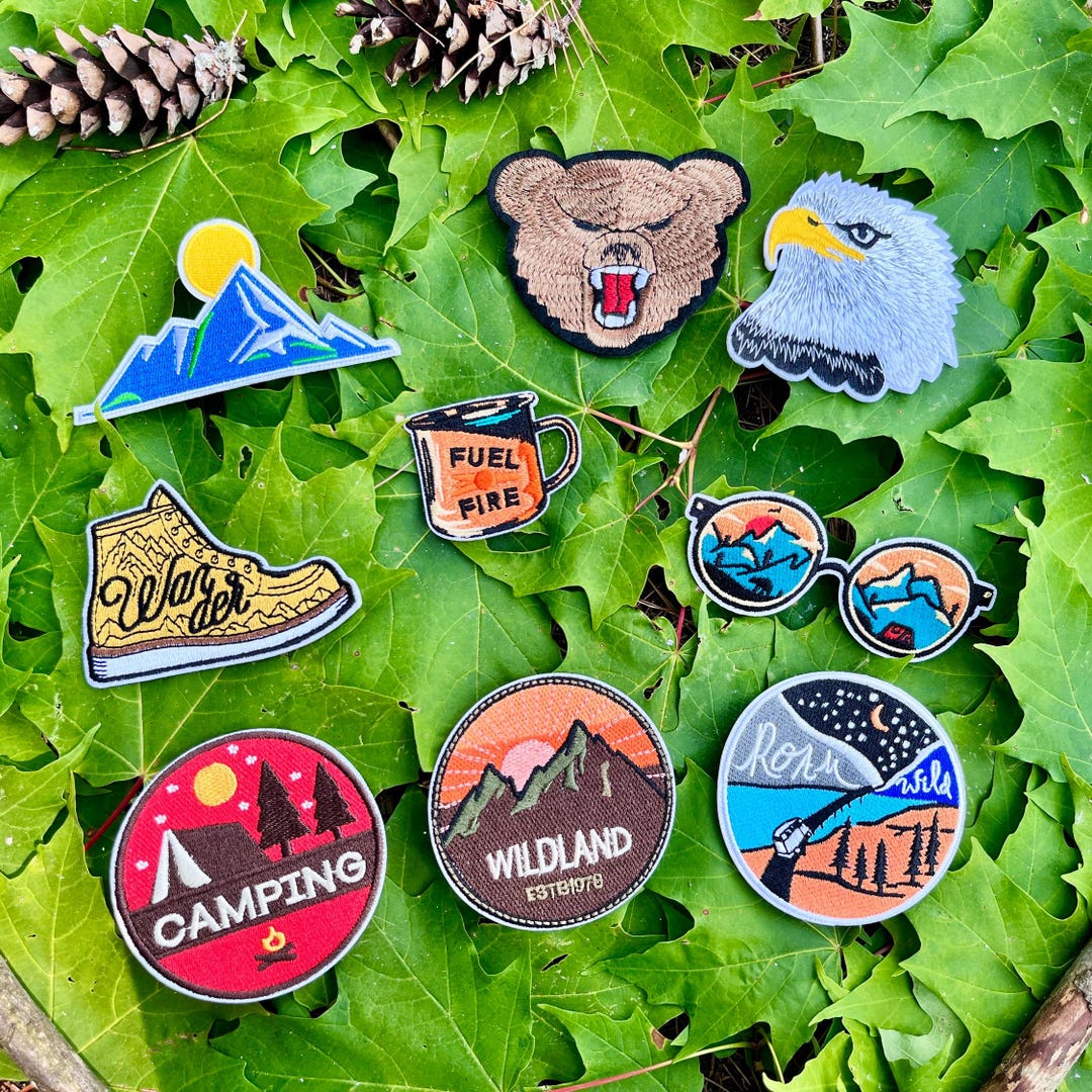 Camping Iron-on Icon Badge,camper Decorative Patch, DIY Embroidery ...