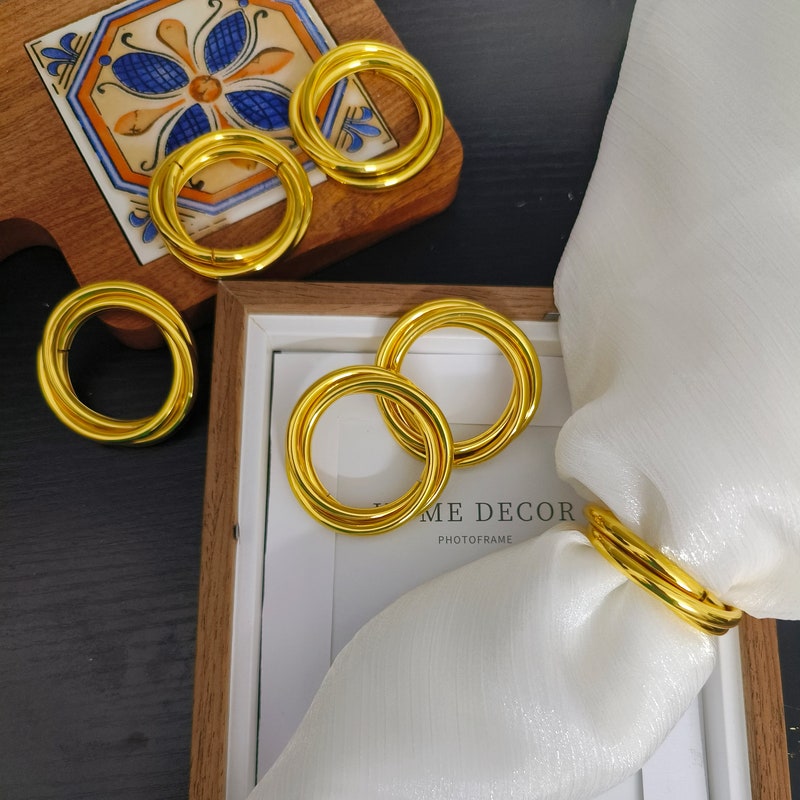 Gold Napkin Ring - Etsy