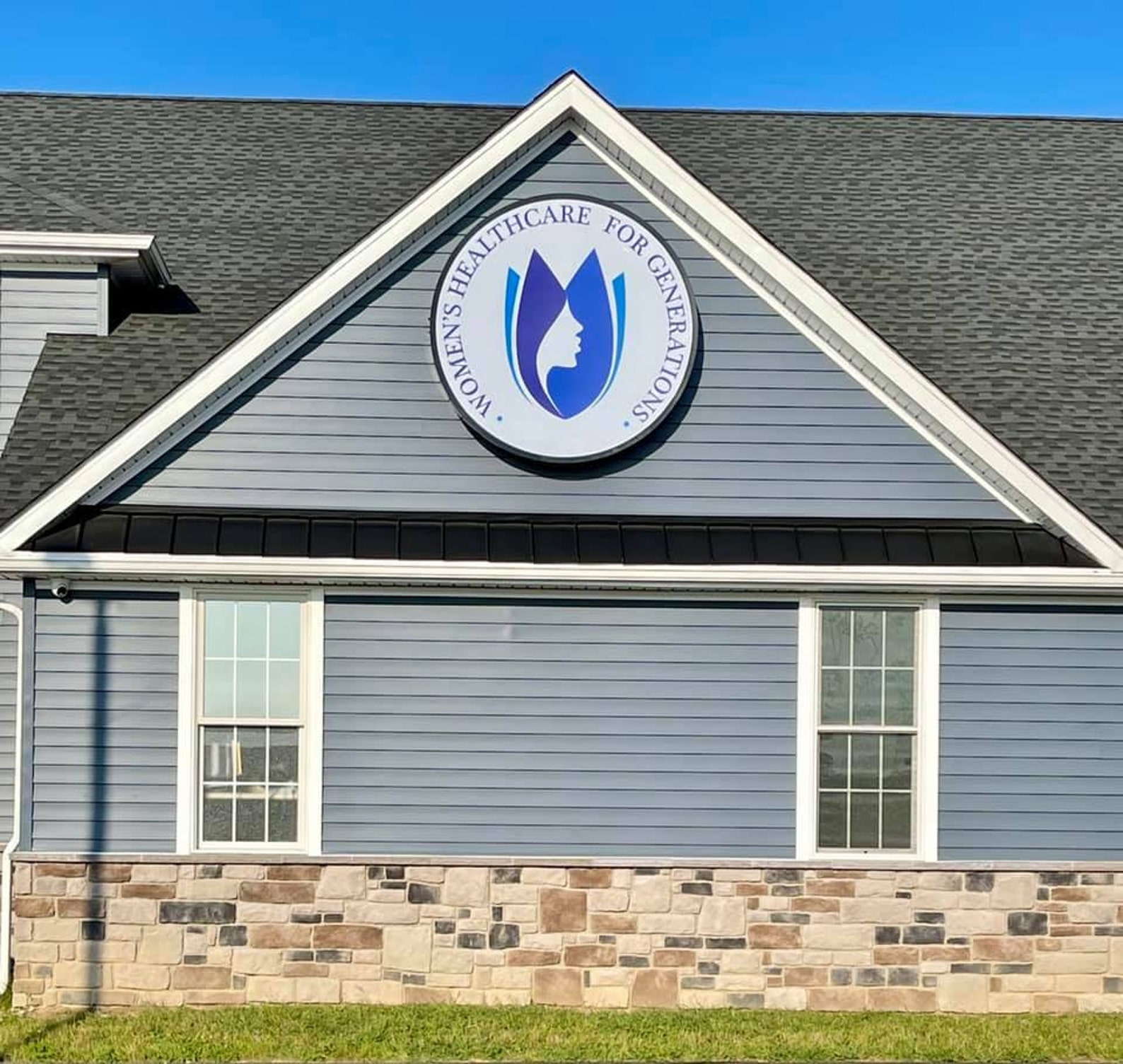 3' X 8' Custom Outdoor Lighted Box Sign | LED Illuminated | Store Front ...