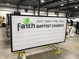 Custom Double-sided LED Lighted Outdoor Business Pole Sign ...