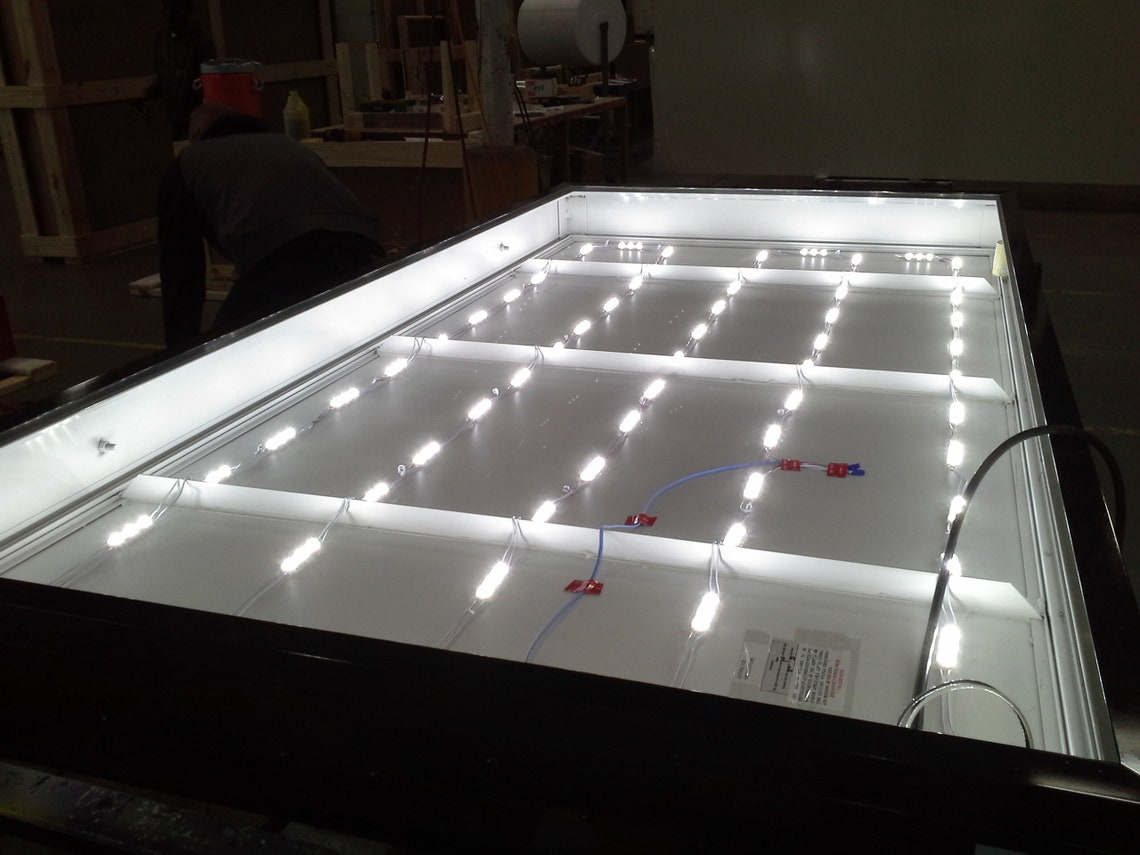 Custom Double-sided LED Lighted Outdoor Business Pole Sign ...