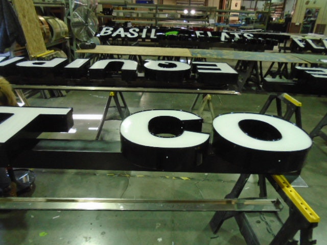 16 Channel Letters Outdoor Lighted Sign LED - Etsy