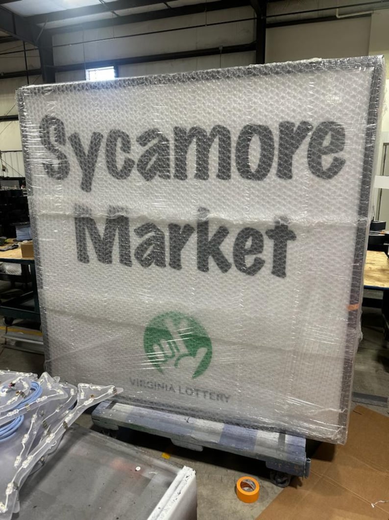 Custom Double-sided LED Lighted Outdoor Business Pole Sign ...