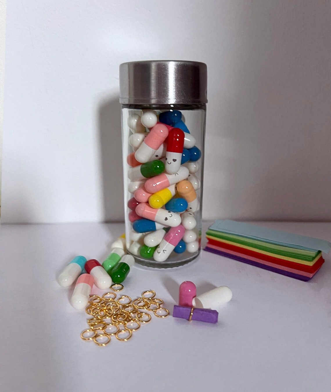 Message in a Jar, Pill Capsules With Small Paper to Write Messages On ...