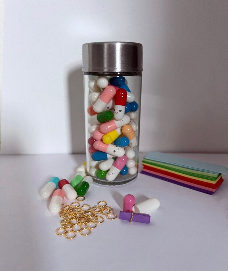 Message in a Jar, Pill Capsules With Small Paper to Write Messages On ...