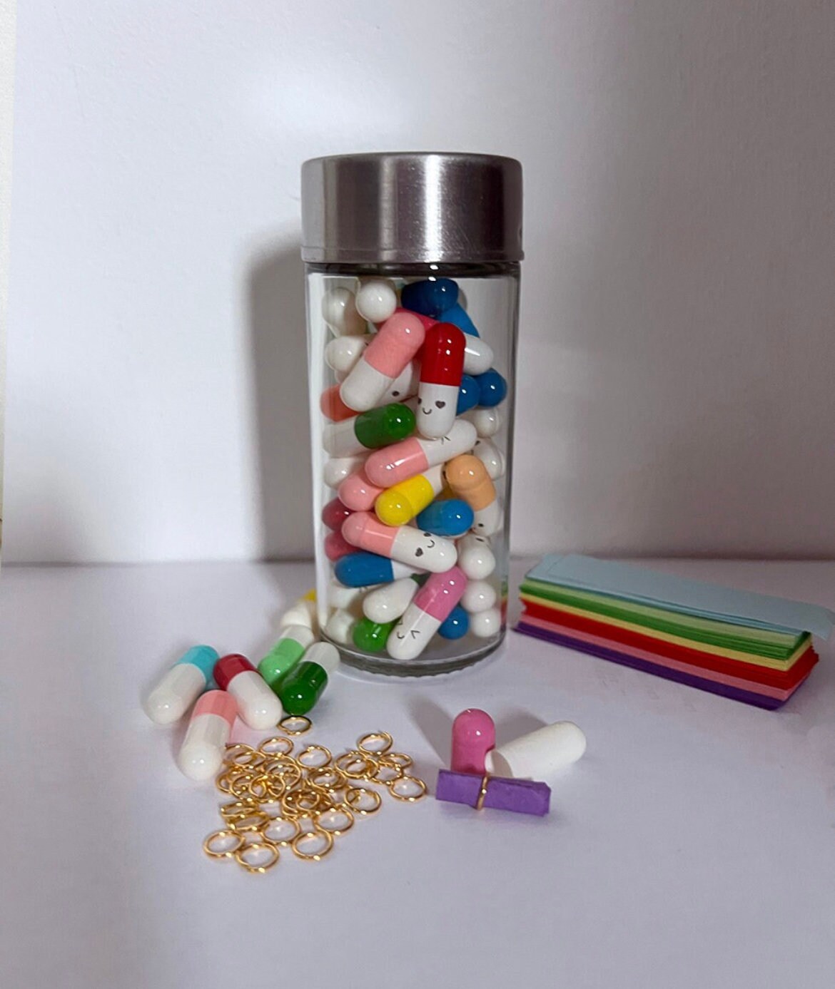 Message in a Jar, Pill Capsules With Small Paper to Write Messages On ...