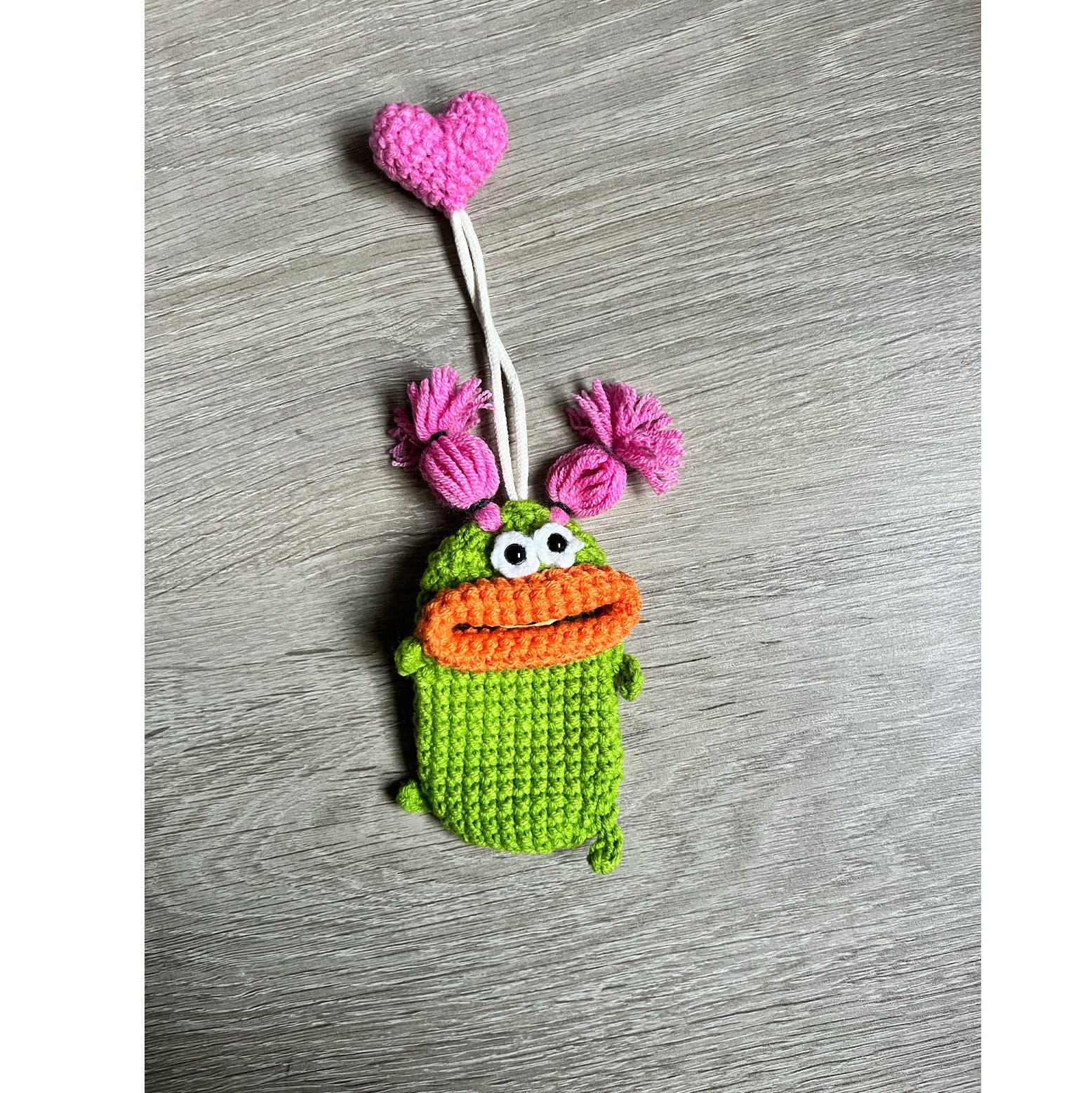 Crochet Animal Key Case, Knitted Key Holder, Handmade Key Ring, Monster ...