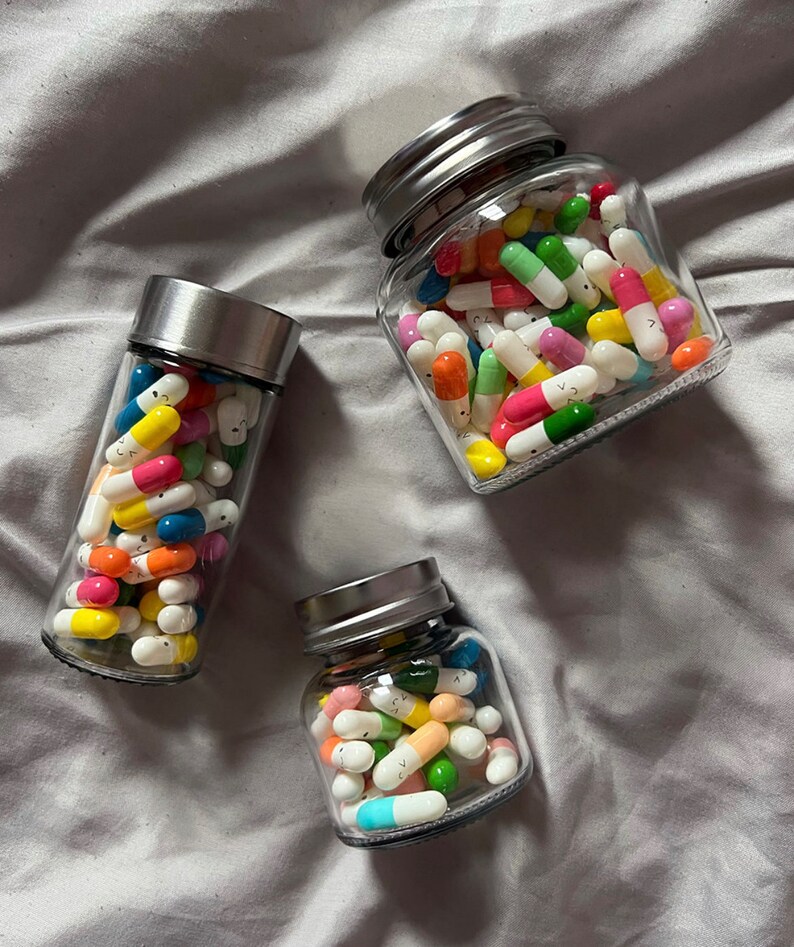 Message in a Jar, Pill Capsules With Small Paper to Write Messages On ...
