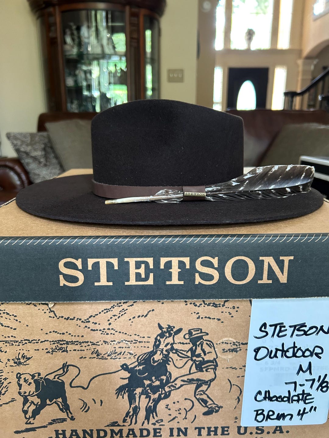 Stetson Outdoor Chocolate M 7 - 7 1/8 Great Country Style! - Etsy