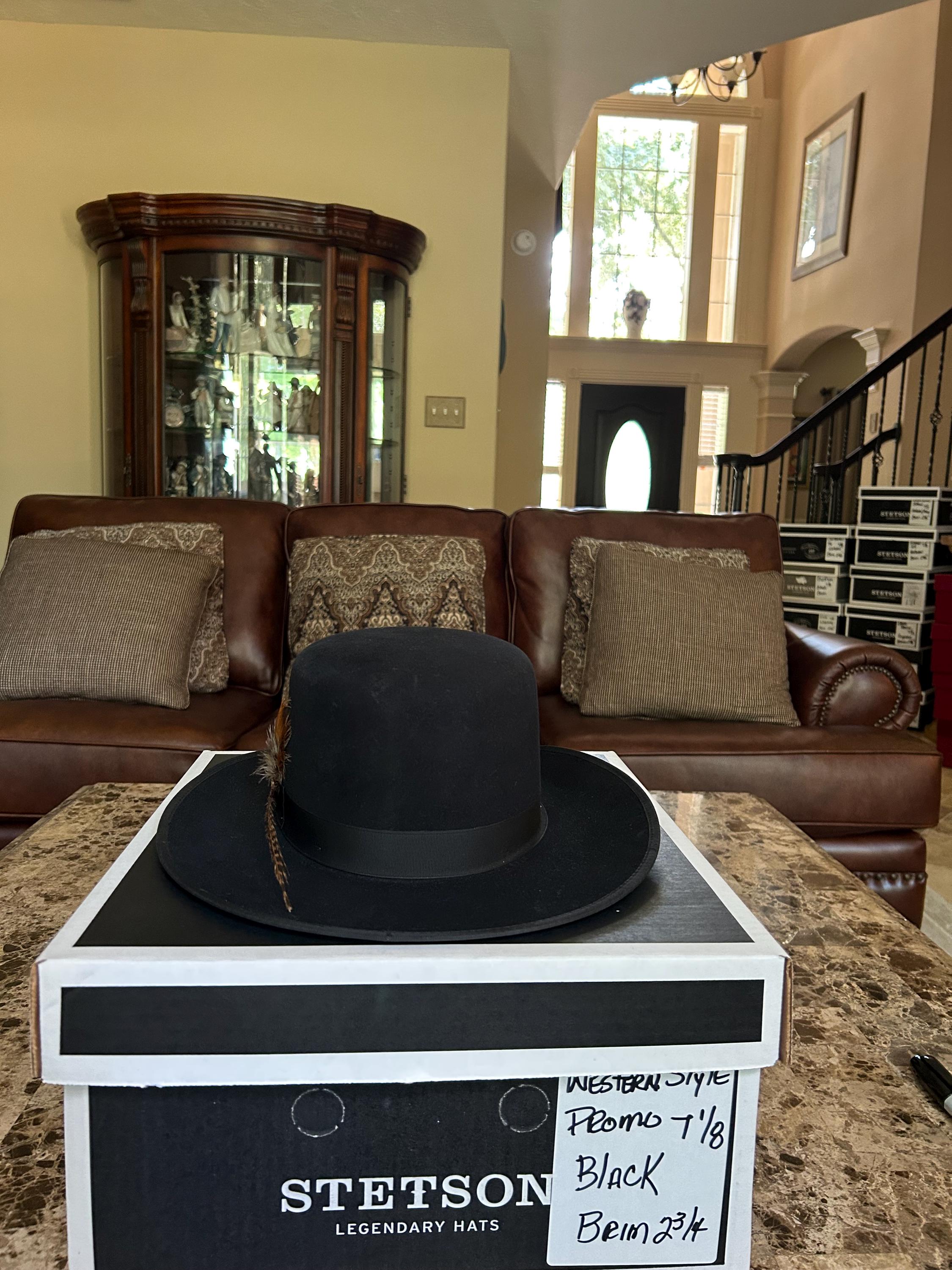 Stetson Western Style Promo Black 7 1/8 Unique Western Style! - Etsy