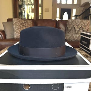 Stetson "saxon" Midnight 7 1/2 Classic Fedora! - Etsy