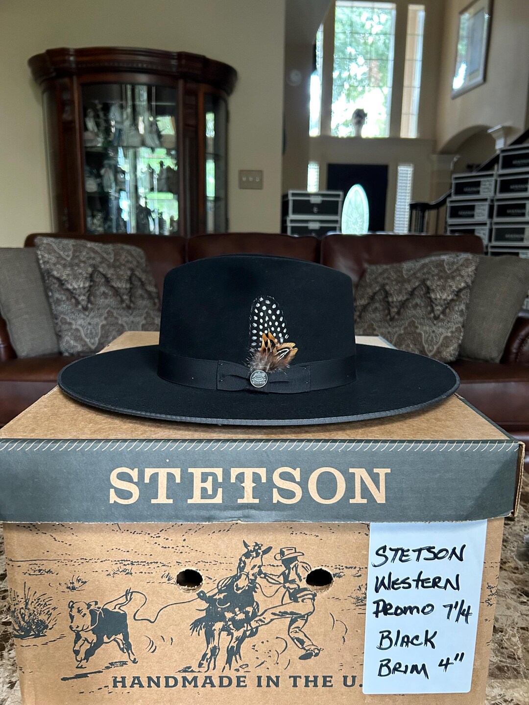 Stetson Western Promo Black (flaw) 7 1/4 Great Country Style! - Etsy