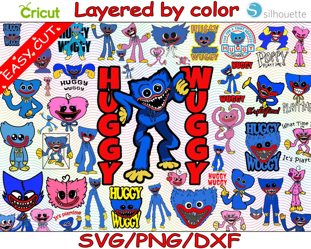 Poppy Playtime svg Gaming Svg Bundle Huggy Wuggy svg Kissy - Etsy México