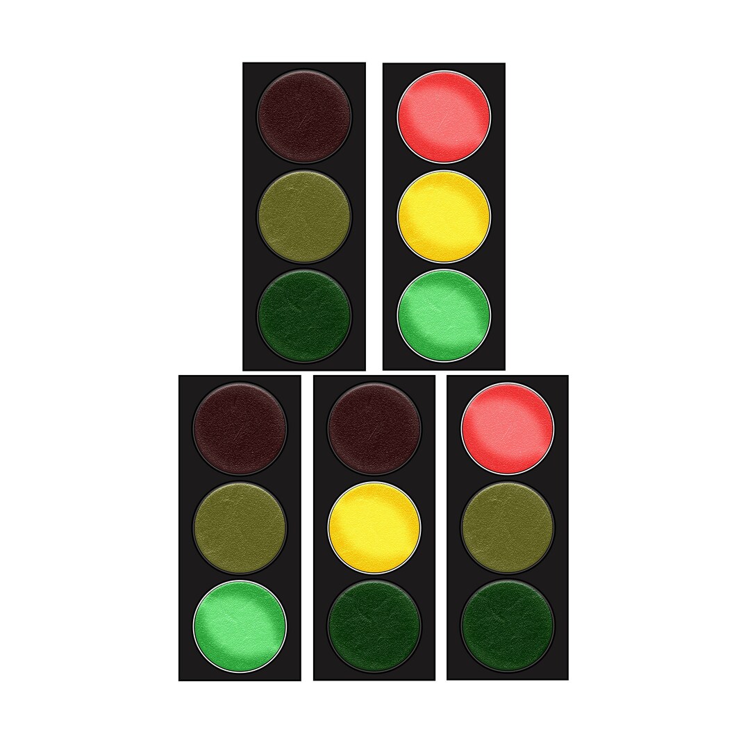 5 Stop Traffic Light Clip Art Images Green Yellow Red - Etsy UK