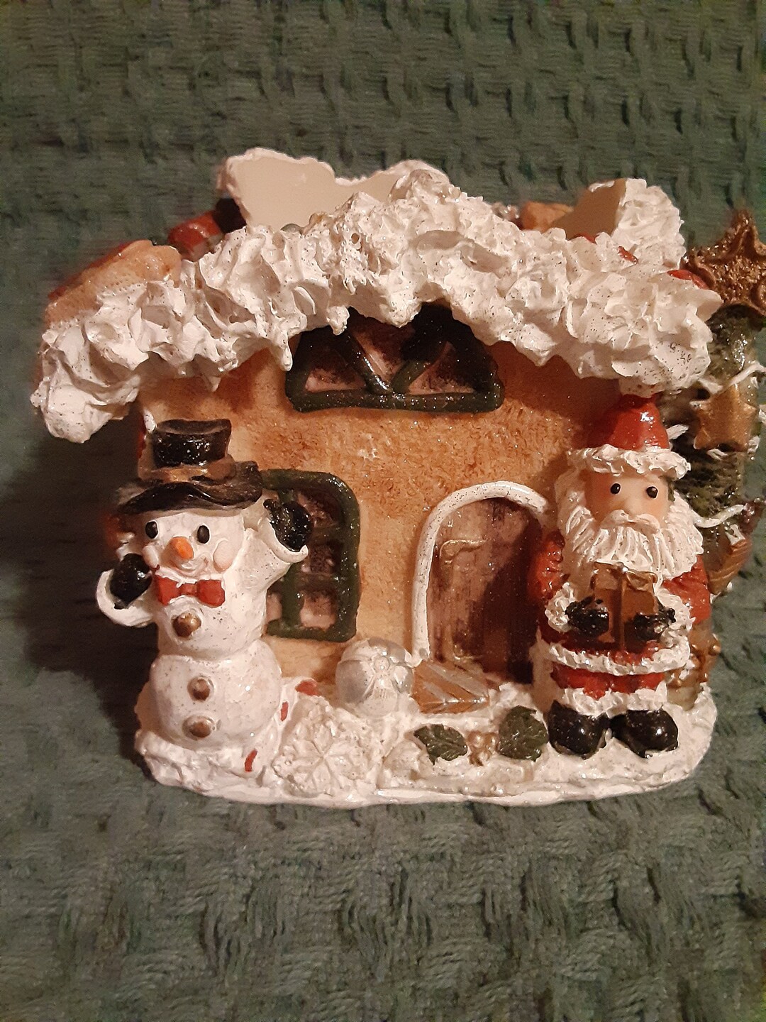 Gingerbread House Planter Festive Detailed - Etsy