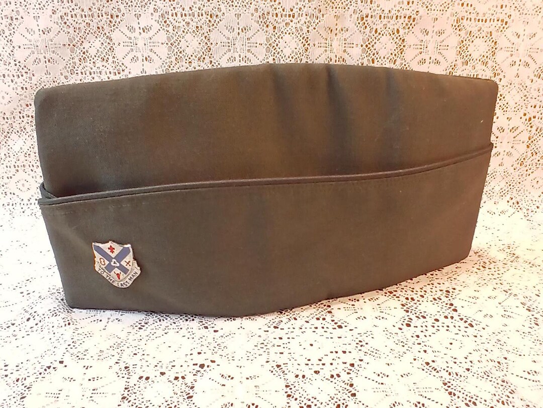 Army Officers Cap Hat US Army Wwll 'to the Last Man' Pin Attached A6 ...