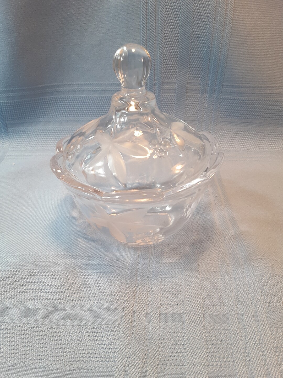 Mikasa Clear Glass Garden Terrace Candy Dish Sugar Bowl Lidded - Etsy