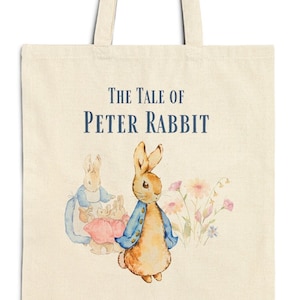 Peter Rabbit Tote Bag | Beatrix Potter Children's Book Lover Gift ...