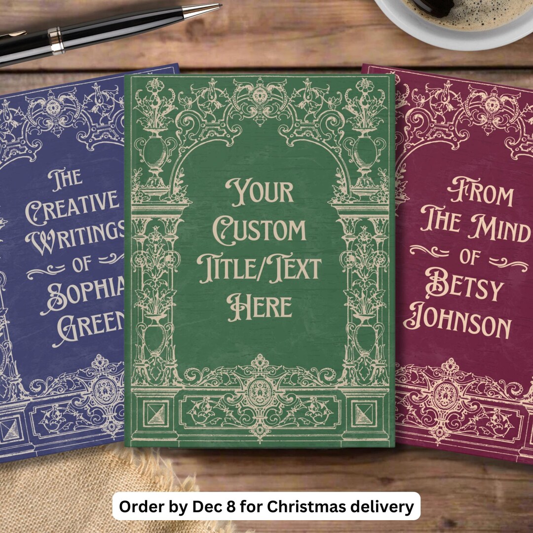Custom Journal Personalized With Your Text | Book Lover Gift | Pretty ...