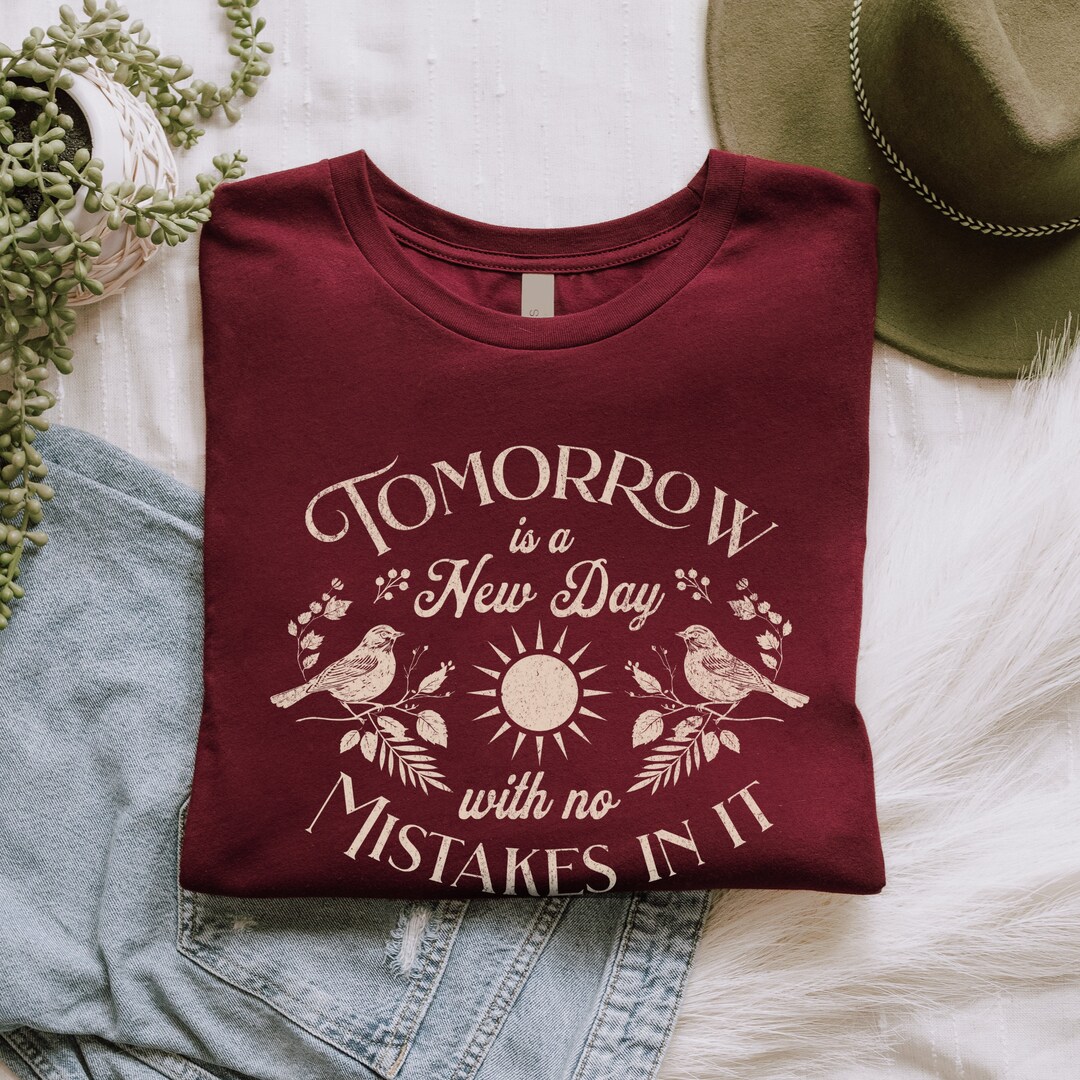Anne of Green Gables T-shirt | Tomorrow is A New Day With No Mistakes ...