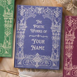 Personalized Poetry Journal | Custom Notebook for Poet | Hardcover ...
