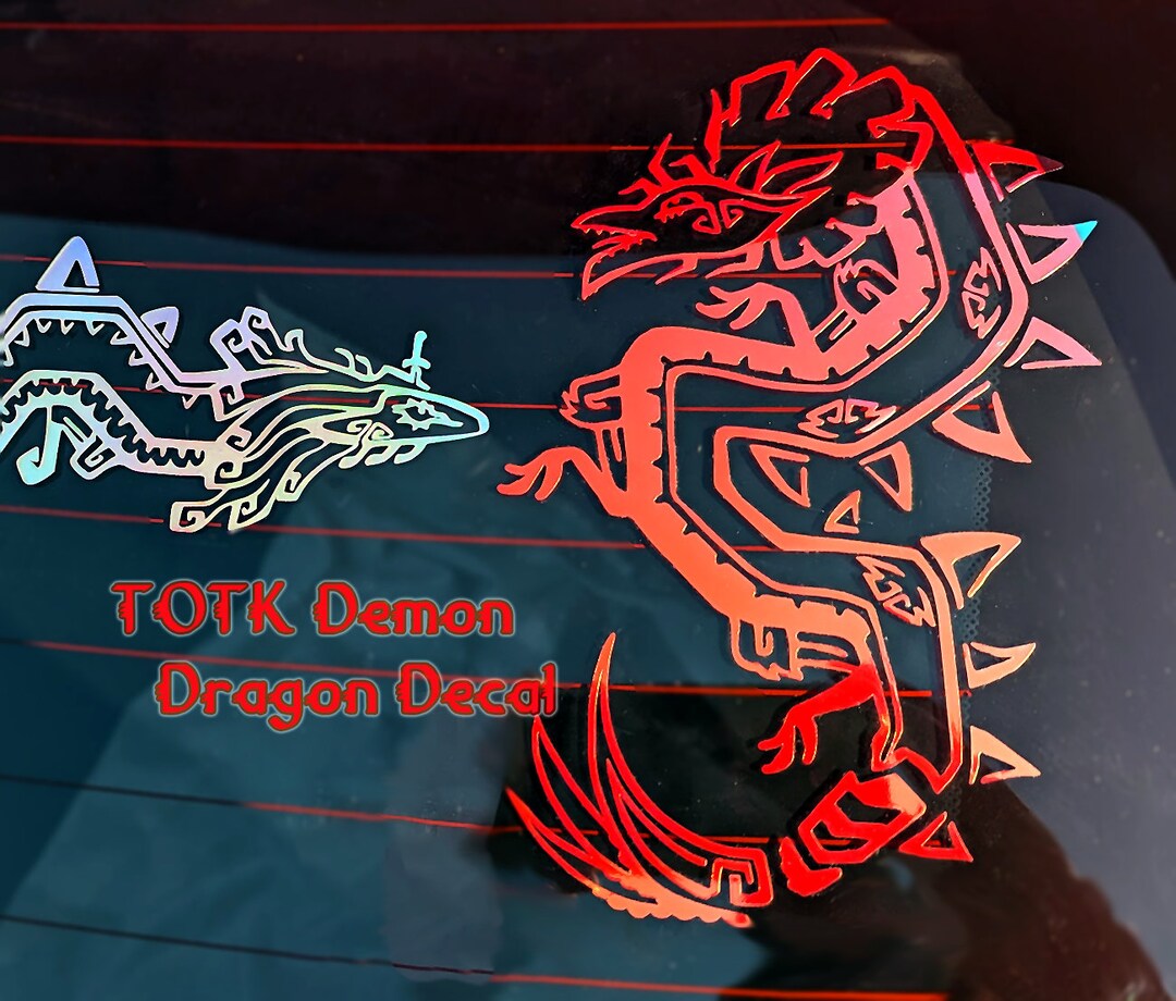 Demon Dragon Decal Ganondorf Tears of the Kingdom Logo - Etsy
