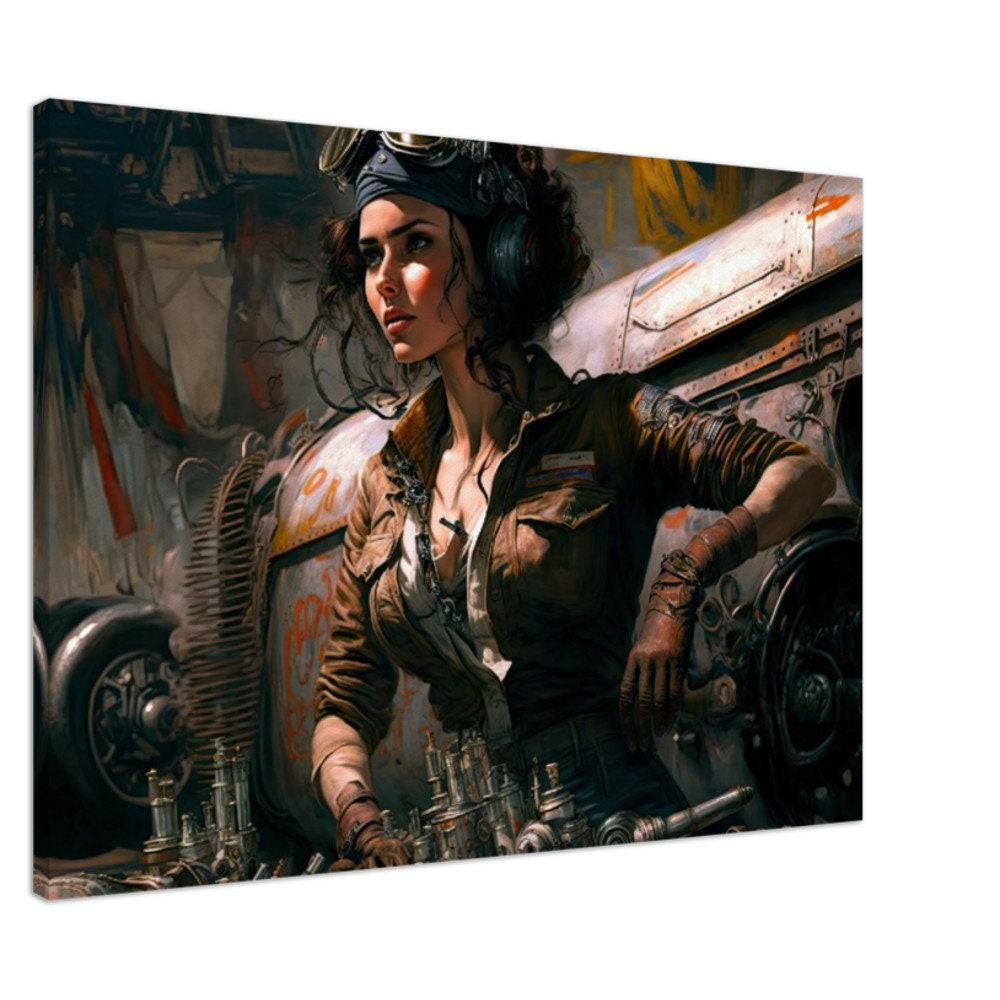 Mechanic Pin Up Girl Wallpaper