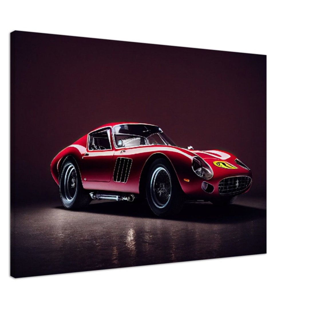 Drawing Picture Painting Ferrari 250 Gto Classic Sports Car - Etsy