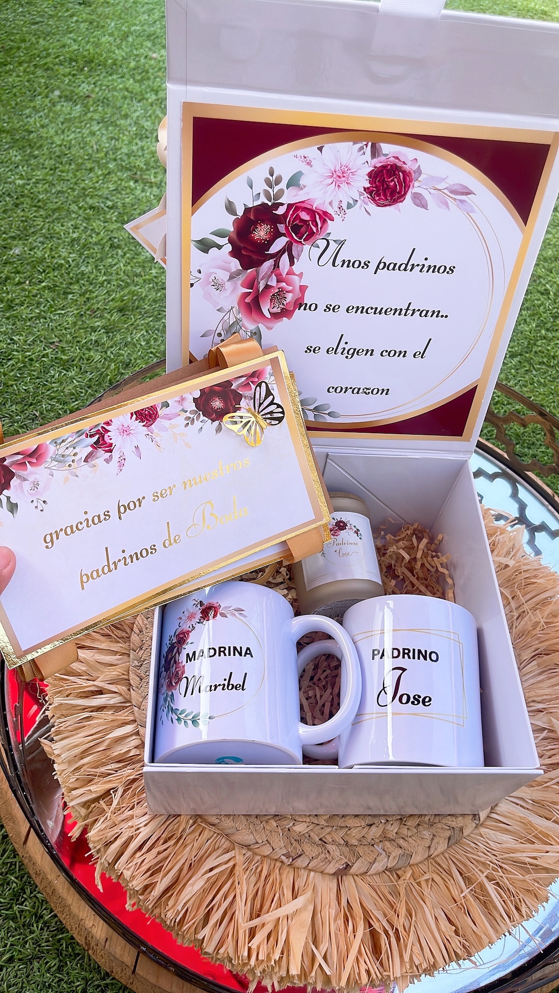 Padrinos Proposal Gift Box , Baptism/xv/primera Comunion/presentacion ...