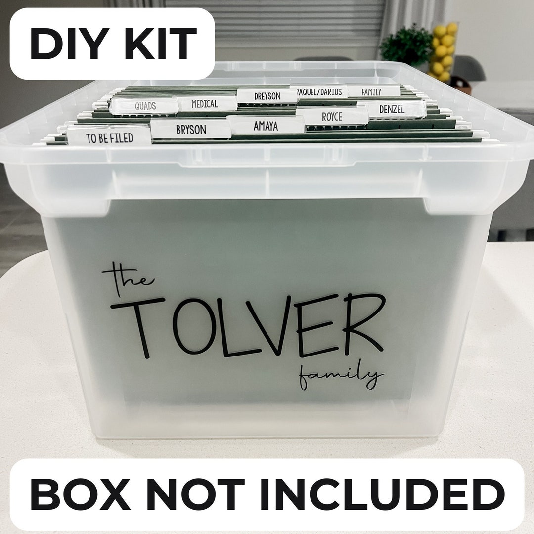 Family Document Box DIY KIT (box Not Included) - Etsy