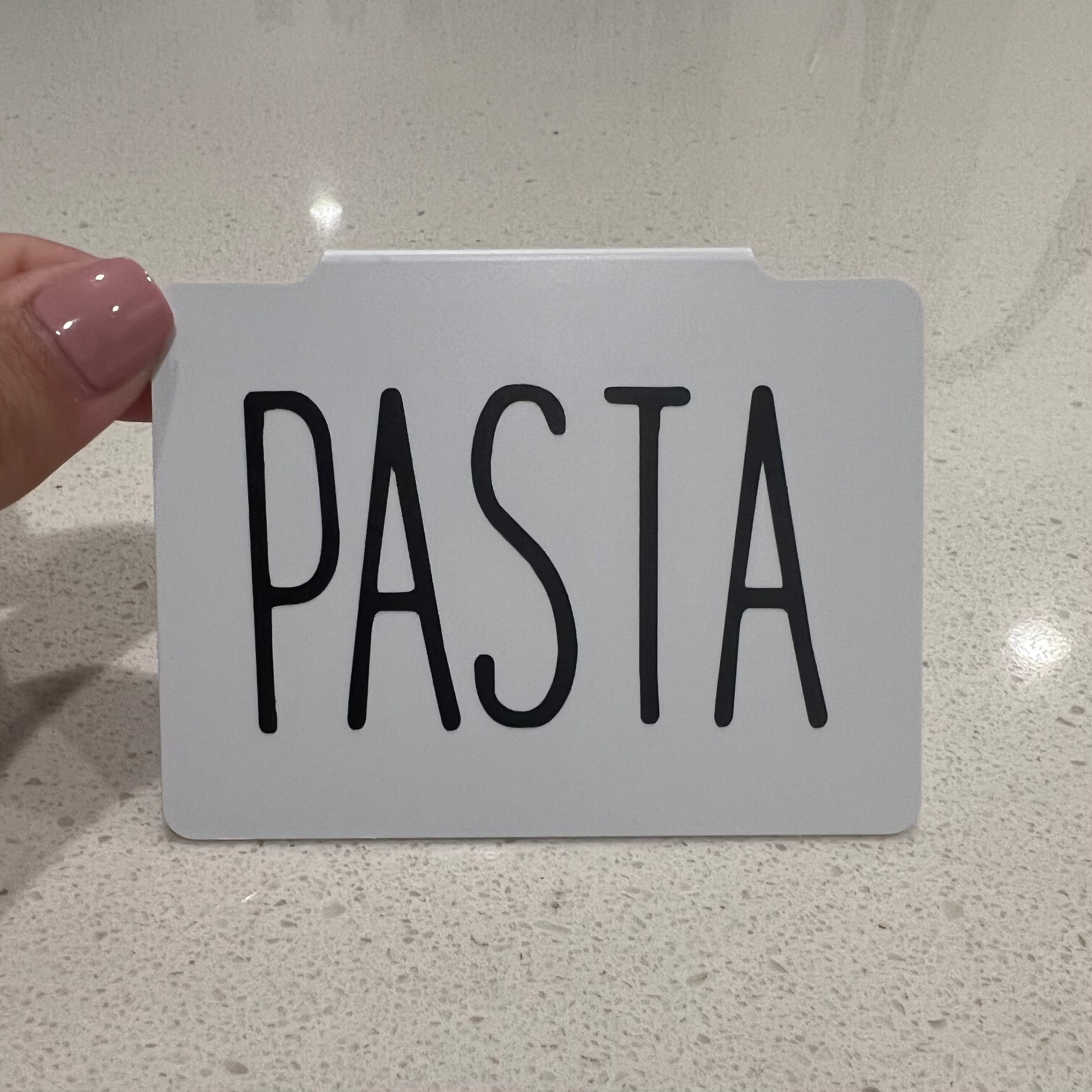 Bin Clip Custom Vinyl Label White - Etsy