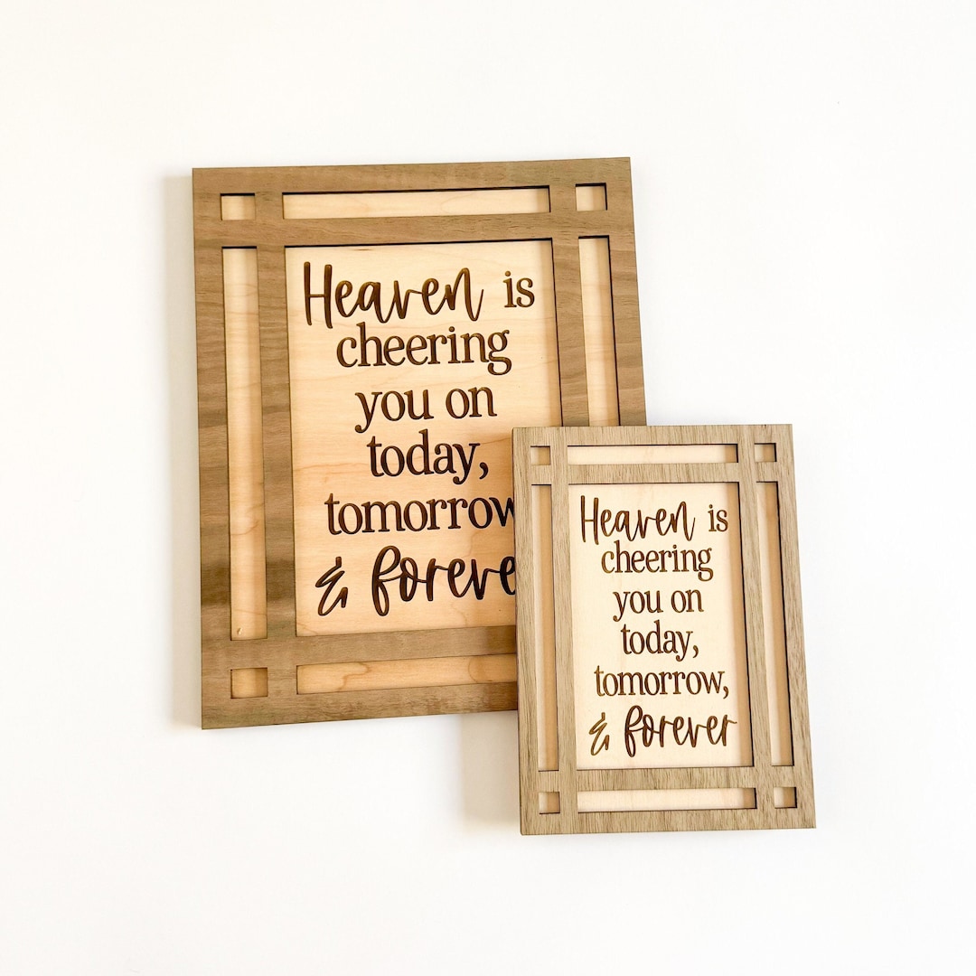 Heaven is Cheering You on LDS Quote Sign - Etsy