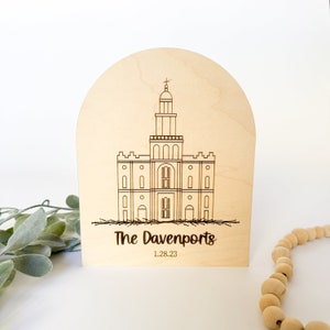 Custom Temple Sign LDS Temple Sign Family Sign Wedding Sign - Etsy