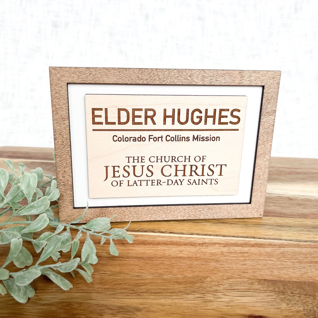 Missionary Tag Sign Missionary Decor Mission Plaque LDS - Etsy