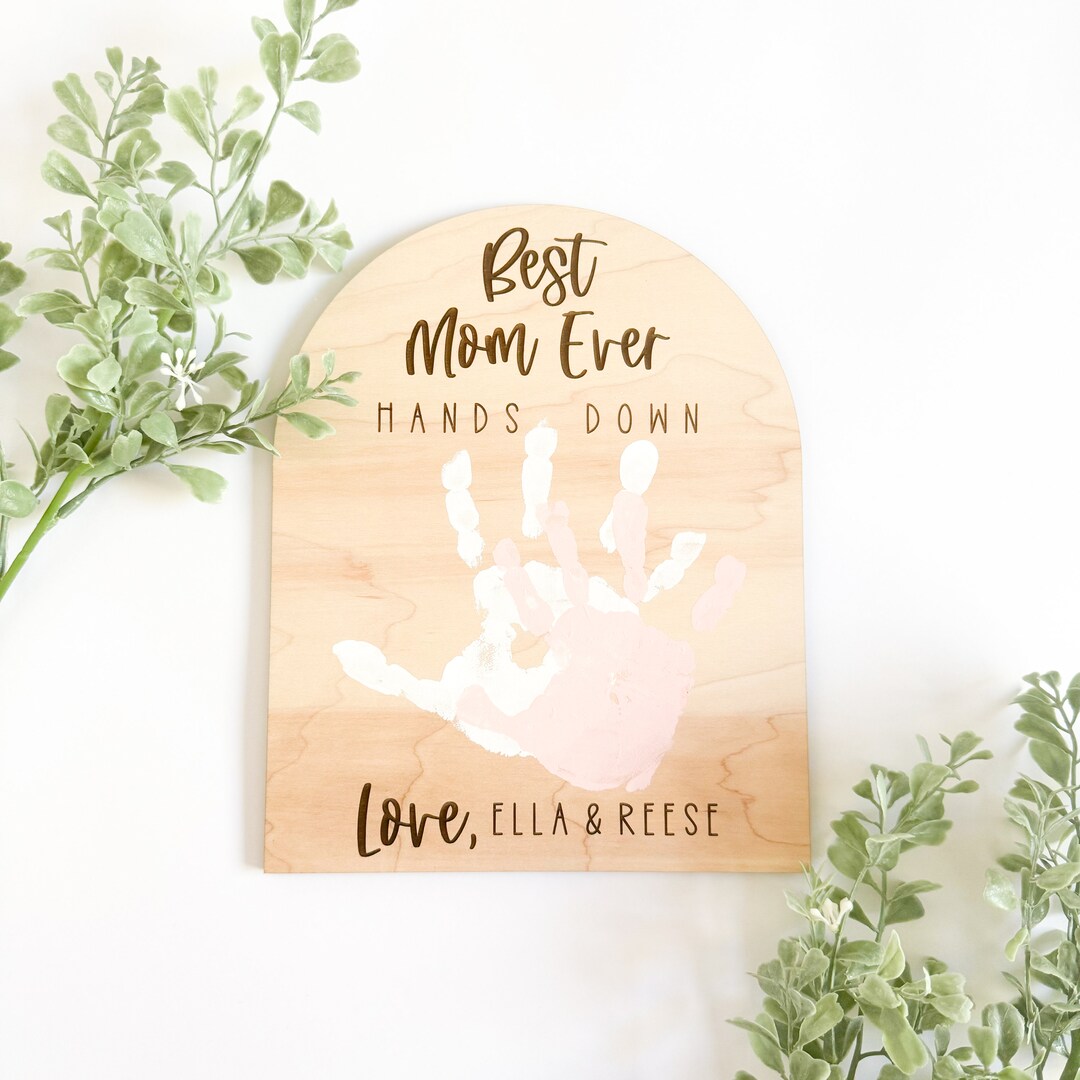 Mother's Day Handprint Sign Mother's Day Craft Grandma Handprint Sign ...