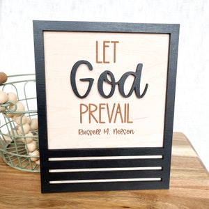 Quote Sign Let God Prevail LDS Sign - Etsy