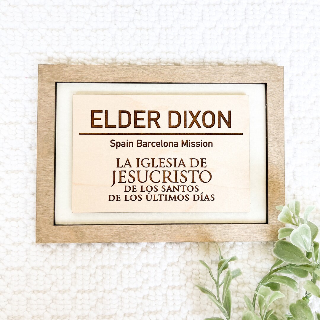 Missionary Tag Sign | Missionary Decor | Mission Plaque | LDS Decor - Etsy