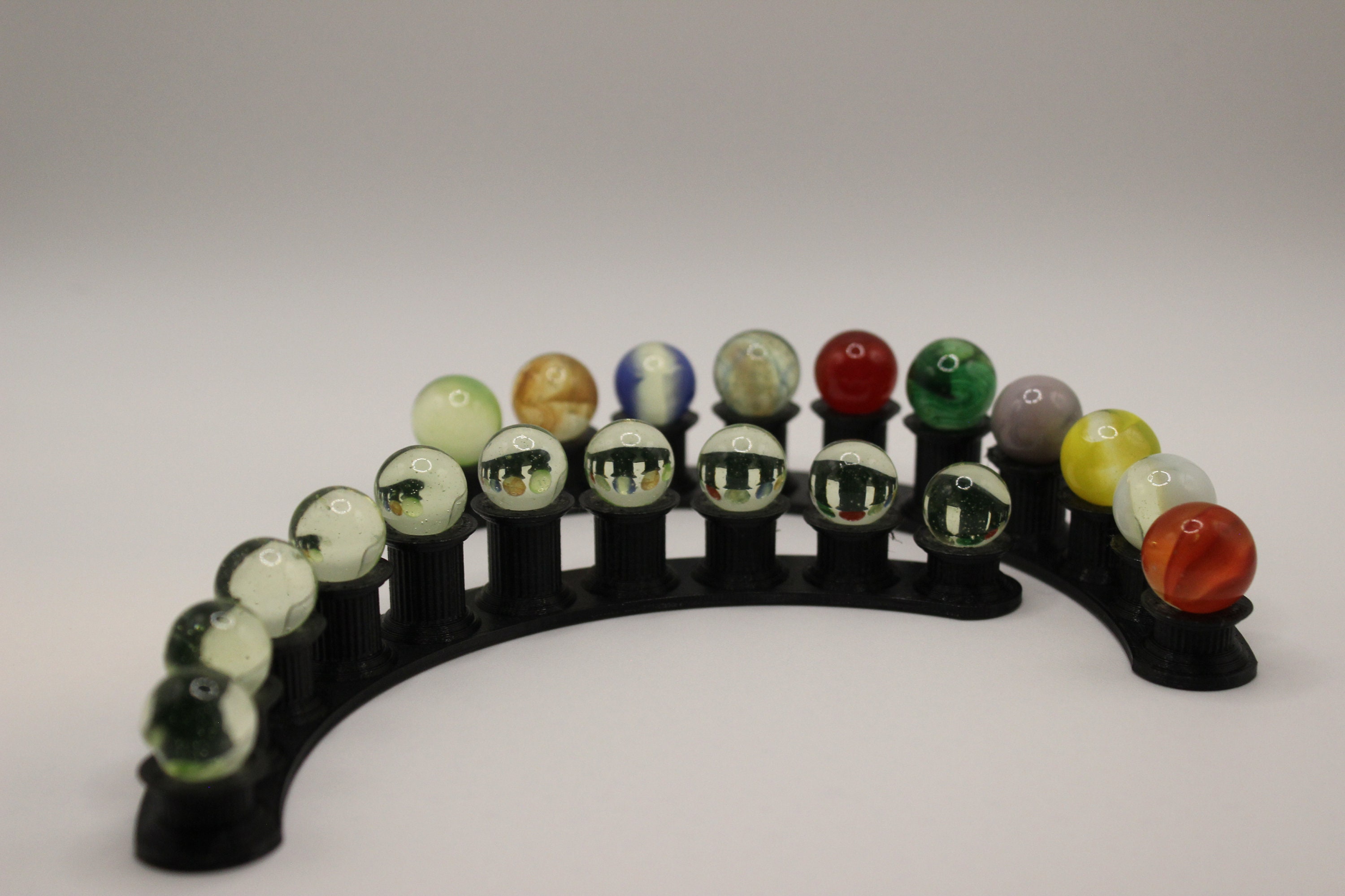 Small Marble Stand, Holds 10 Marbles, Fits Marbles or Spheres From 9/16 ...