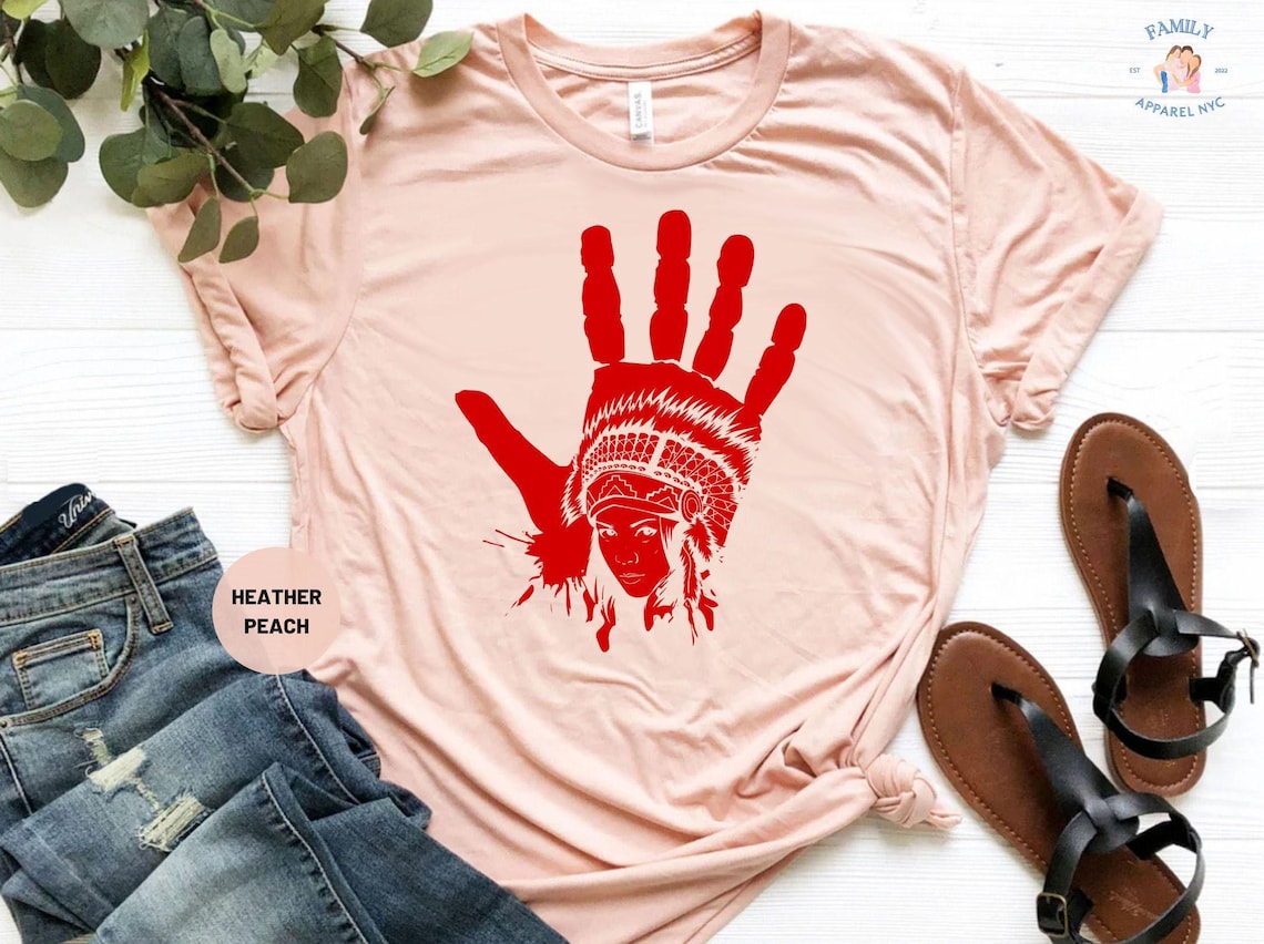Indigenous Red Hand Shirt, MMIW Missing and Murdered Indigenous Women T ...