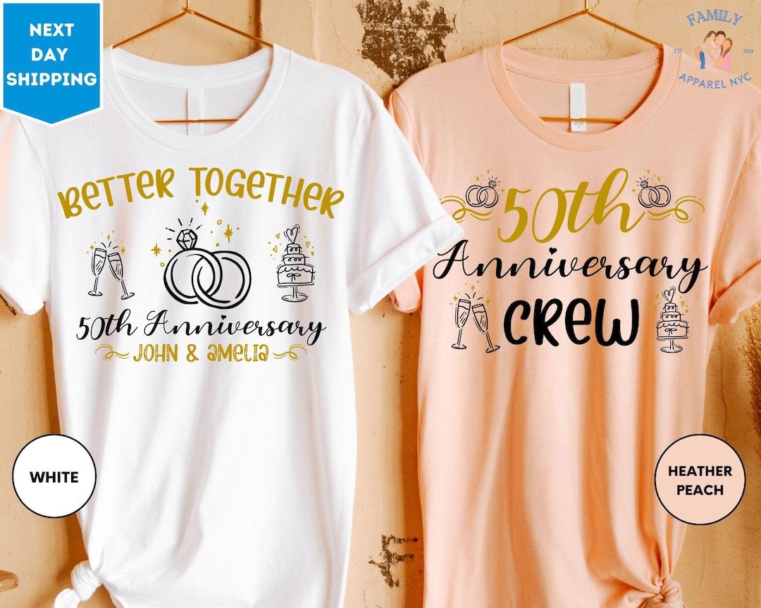 50th Anniversary Shirts,silver Anniversary Shirts,better Together Shirts,gift for Couple,50th ...