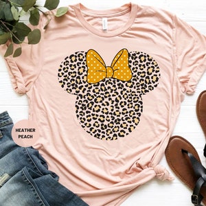 Leopard Print Minnie Shirt, Animal Kingdom Shirt, Women's Disney T ...