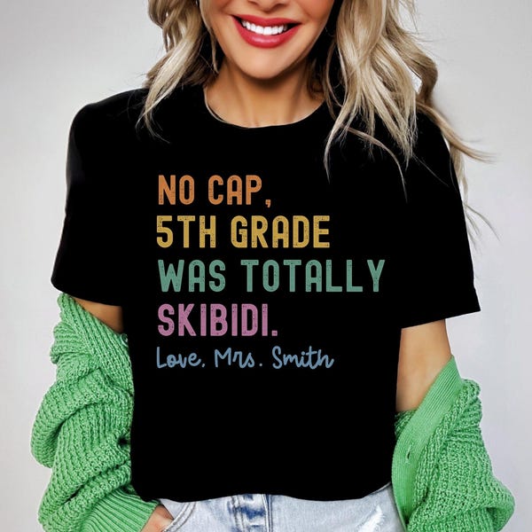 5th Grade Teacher Shirt - Etsy