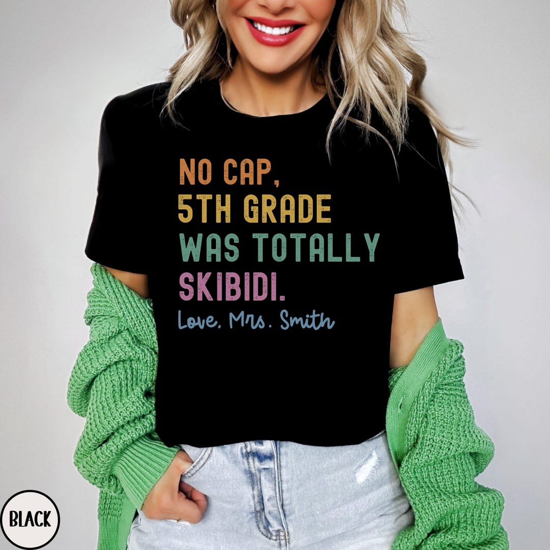 CUSTOM Last Day of 5th Grade Shirt, End of Year Fifth Grade Teacher T ...