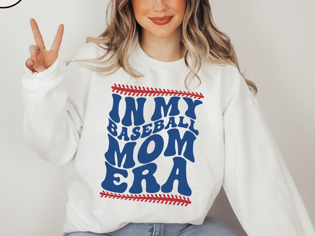 In My Baseball Mom Era Sweatshirt, Baseball Mama Sweater, Mom Era Shirt ...